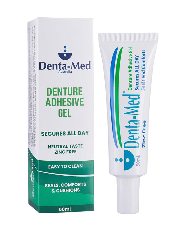 Denta-Med Denture Adhesive Gel 50mL – Denta-Med Australia